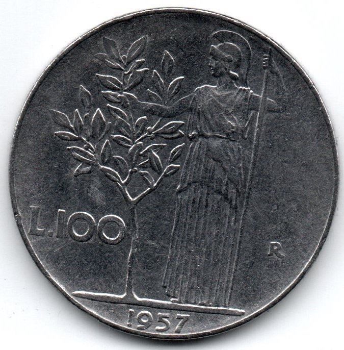 100 LIRE 1957 ITALIEN MÜNZE NUMISMATIK (Gebraucht) in Vorderthal für CHF 0.35 – mit Lieferung ...