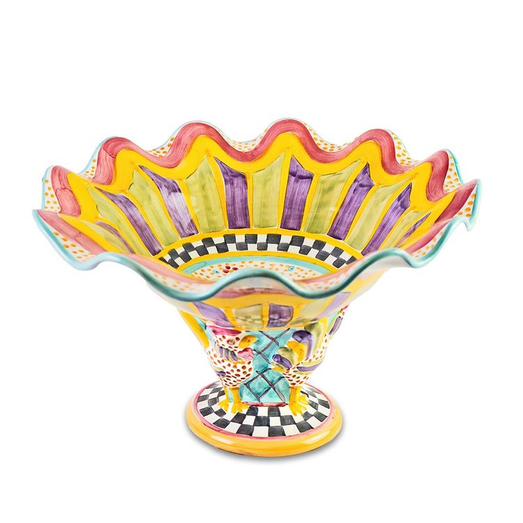 Mackenzie-Childs - Fluted Compote Bowl (Gebraucht) in Lugano für CHF ...