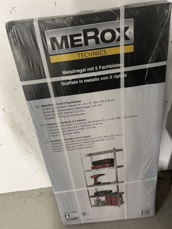 Neues Merox Metallregal 5 Böden, 220kg/Boden (Neu und originalverpackt ...