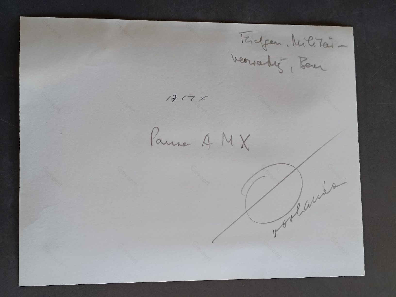 Werk Photo / Eidg. Militär Verwaltung Bern - Panzer AMX (Gebraucht) in ...