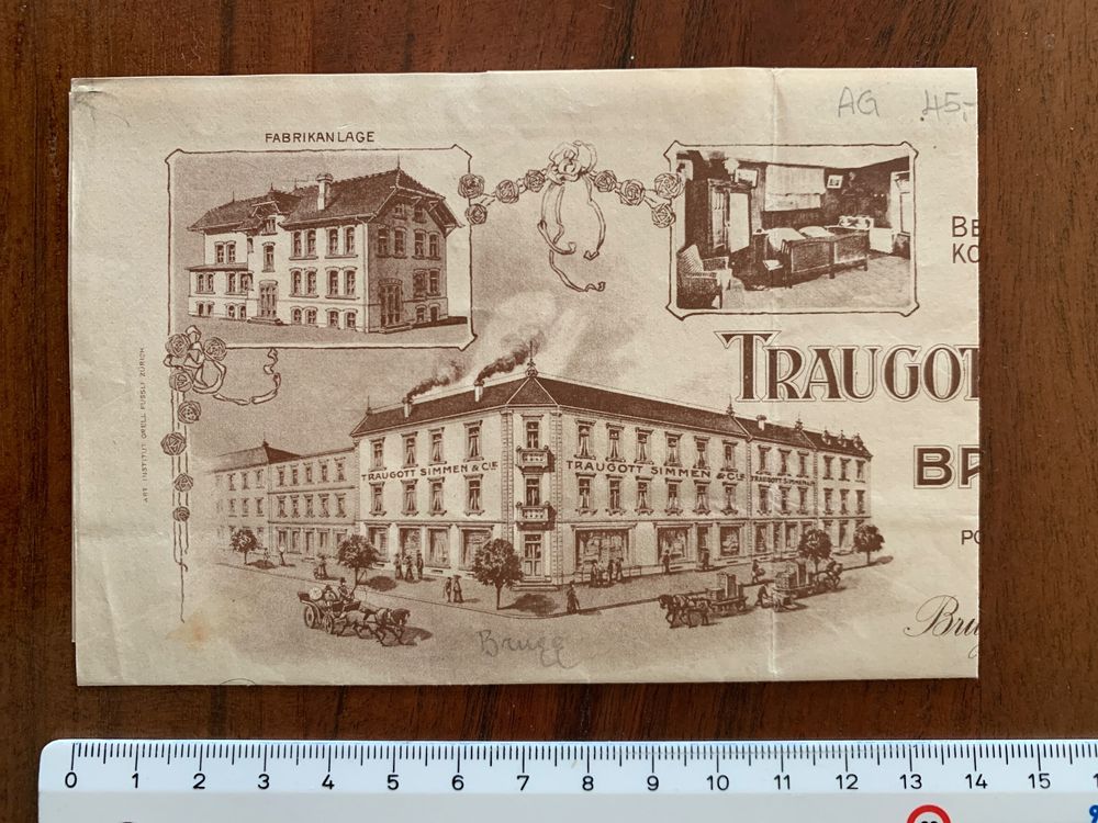 Ansichtskarte Schweiz Brugg AG Rechnung (Gebraucht) in Oftringen für CHF 12 – mit Lieferung auf ...