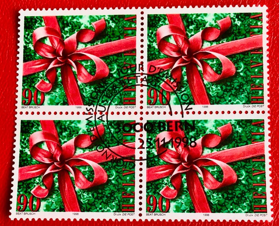 4 er Block Nr.962 mit ETstempel Bern (Gebraucht) in Aarau für CHF 0.6 ...