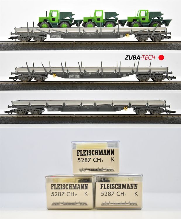 Fleischmann 3x 5287 Rungenwagen SBB H0 | Kaufen auf Ricardo
