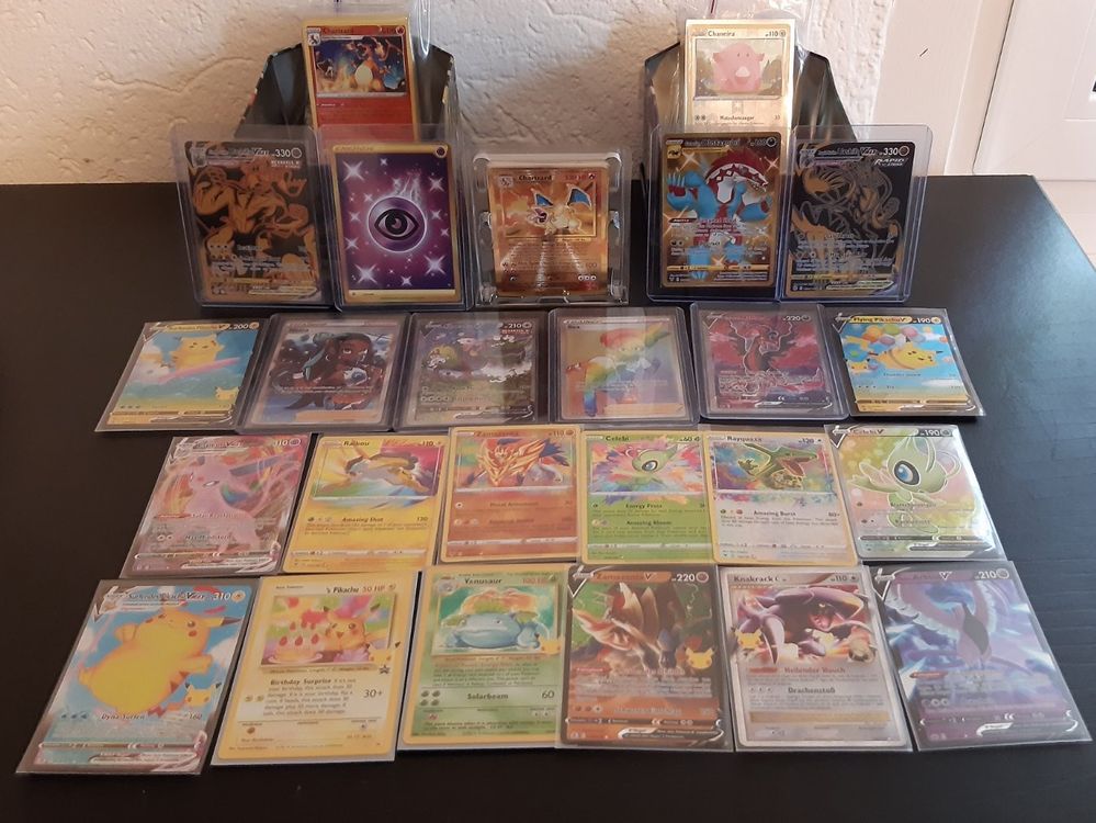 Pokemon Charizard Gold Ultra Premium Shiny Amazing Trainer (Neu (gemäss ...