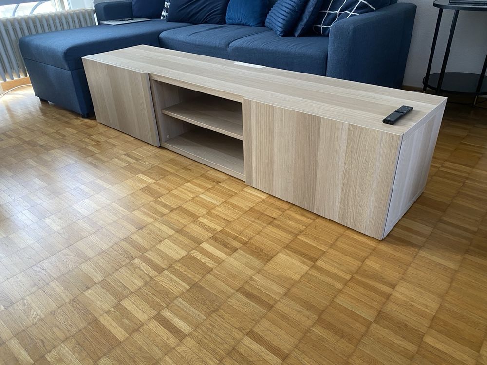 TV Lowboard Besta Ikea Eiche hell 180cm | Kaufen auf Ricardo