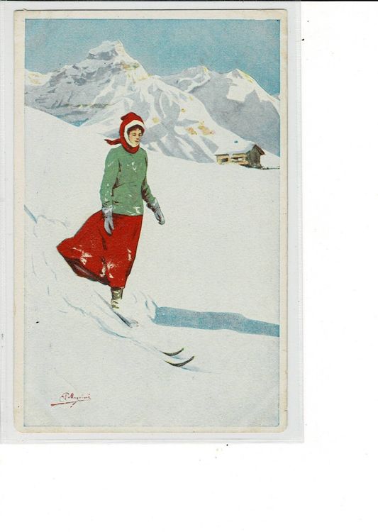 Pellegrini Dame Auf Ski Ca 1920 Kaufen Auf Ricardo