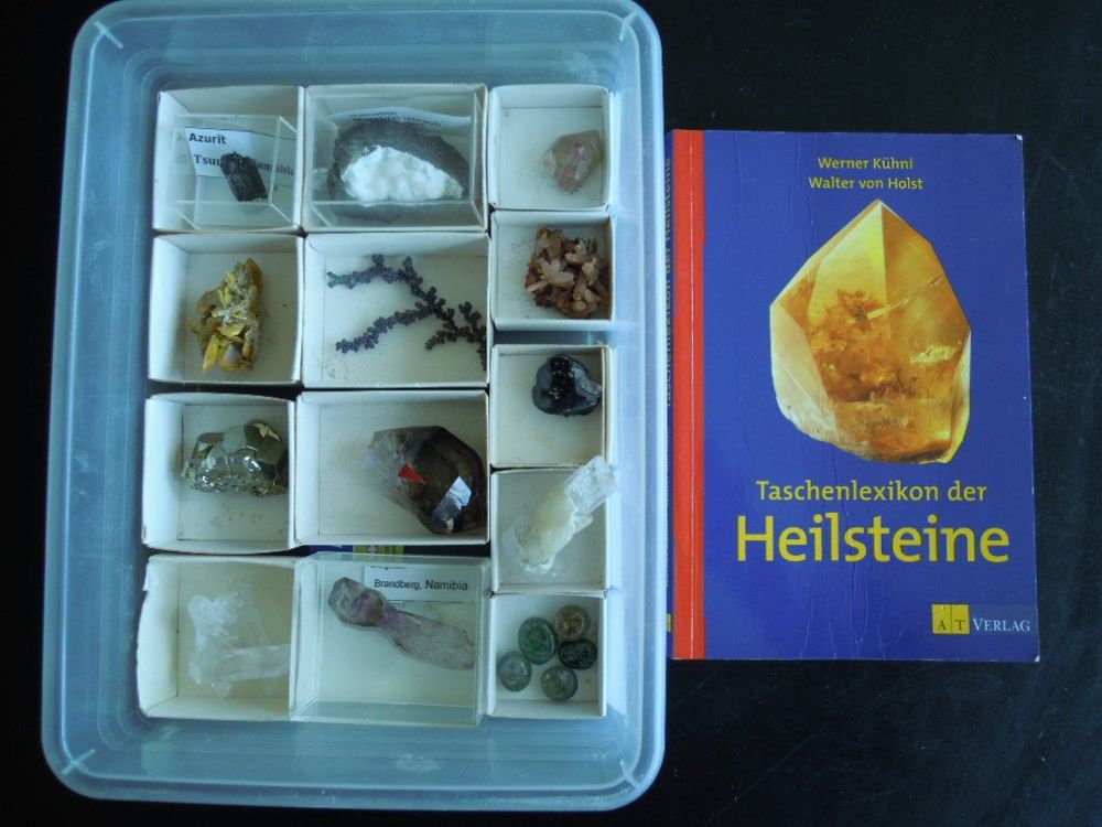Mineraliensammlung Kristalle 13 Ex International mit Lexikon (Neu ...