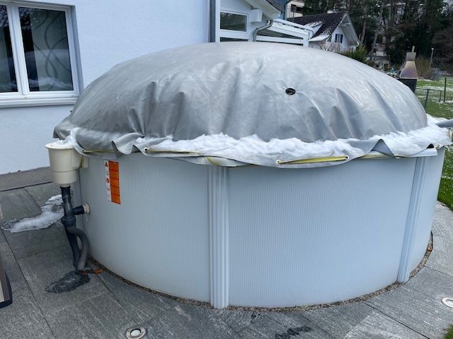 Poolabdeckung für Rundpool Durchmesser 3.5m Aufblasbar | Kaufen auf Ricardo