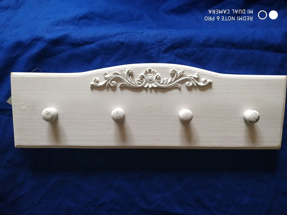 Garderobe Shabby chic Holz Hakenleiste NEU VINTAGE 14x49 cm | Kaufen ...