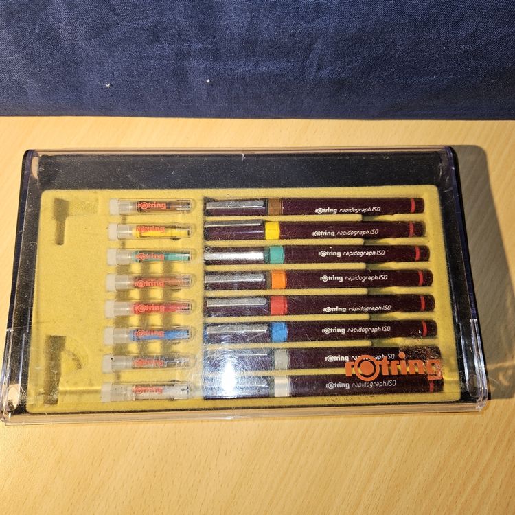 Rotring Rapidograph ISO Set, Komplett, Top Zustand! (Gebraucht) in ...