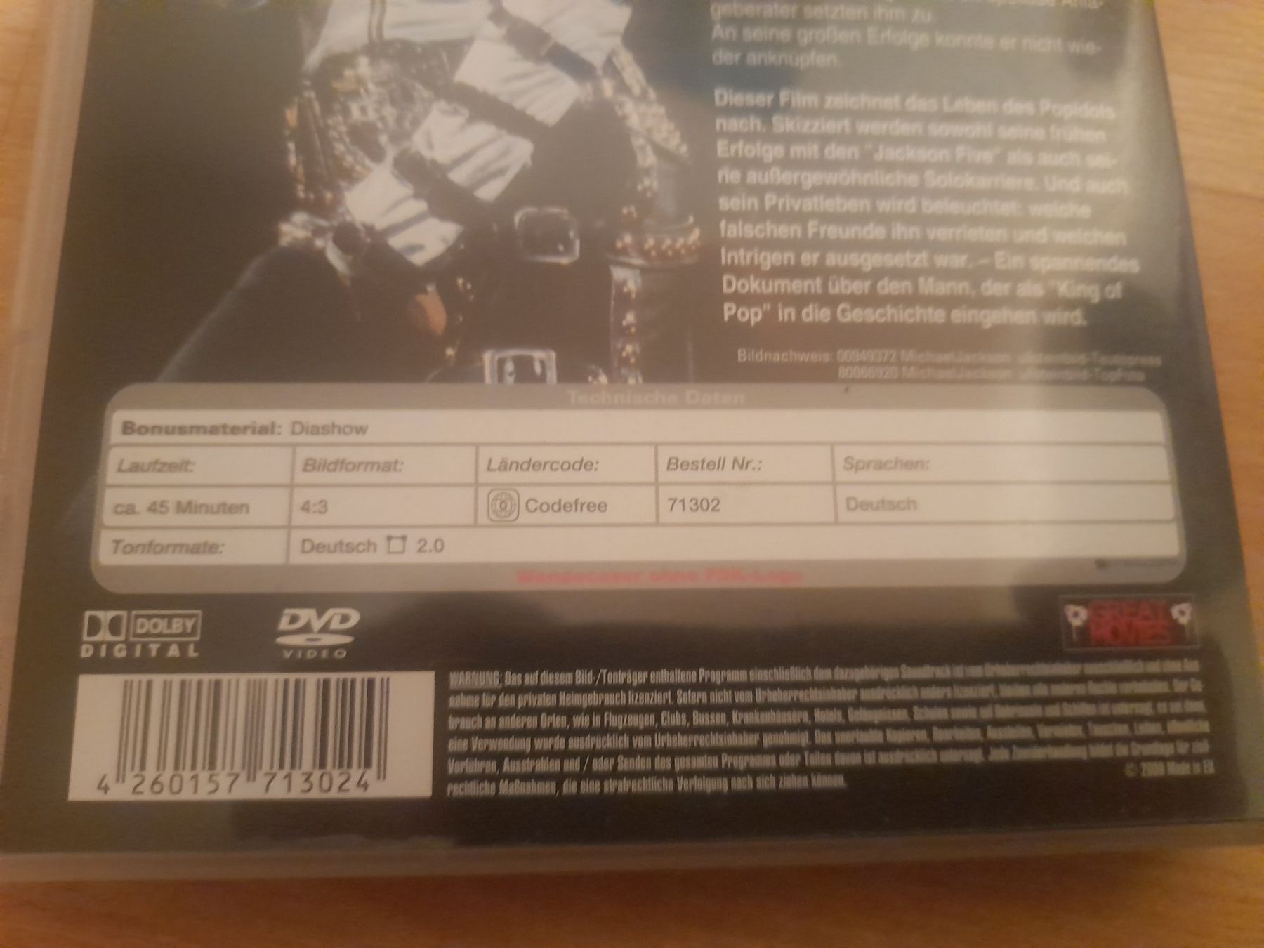 Michael Jackson DVD - Sein Leben, Sein Werk Biografie (Gebraucht) in ...