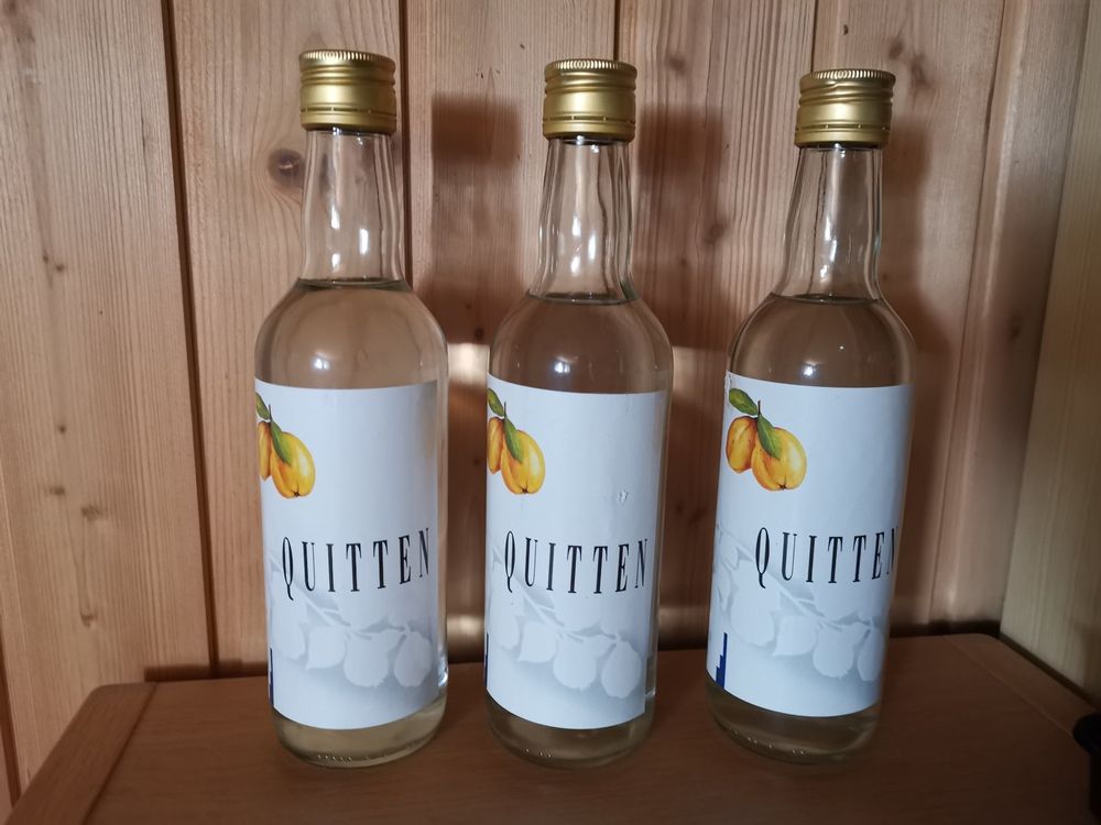 3 Flaschen Quitten Schnaps (Neu und originalverpackt) in Dornach für ...
