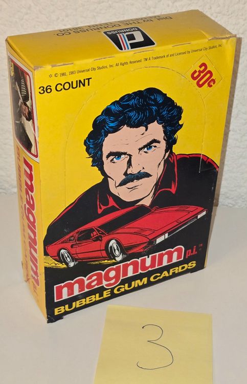Magnum P.I. TV Show Bubble Gum Sammelkarten 36 Booster Box 》 (Neu ...