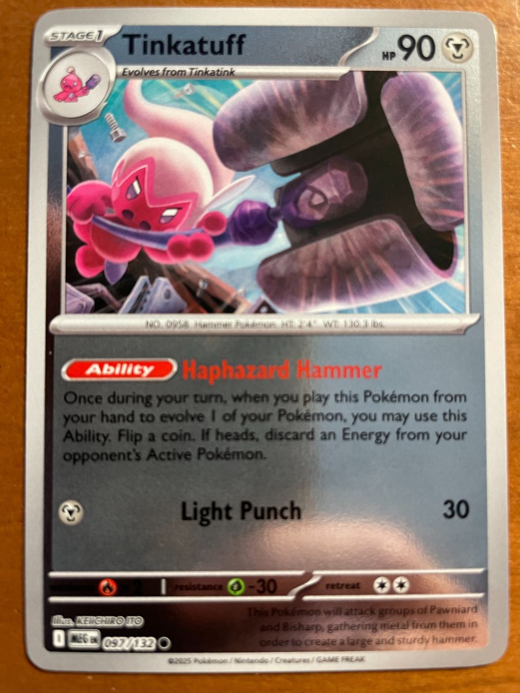 Pokemon Tinkatuff Reverse (Versand gratis) (Neu (gemäss Beschreibung ...