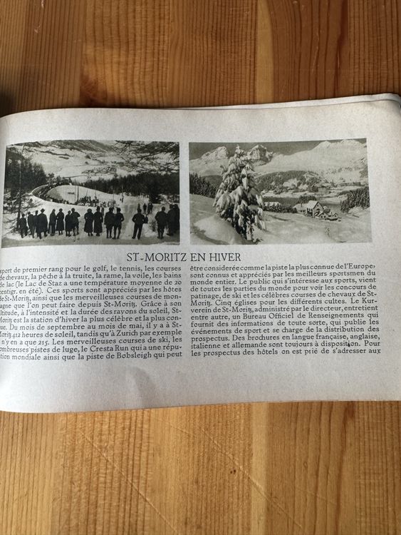 Engadine Suisse, Brochure Vintage Rare, St-Moritz ️ (50) (D'occasion) à ...