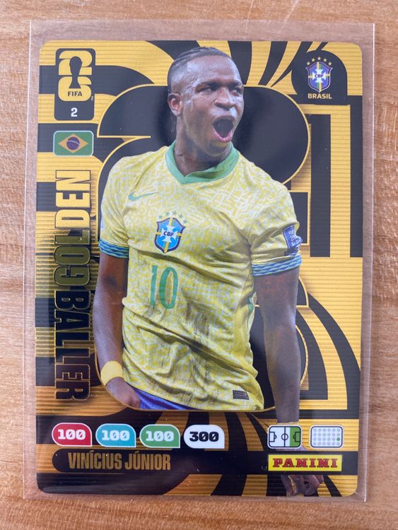 Panini FIFA World Cup 2026 Vinicius Junior Golden Baller (Neuf (Voir ...