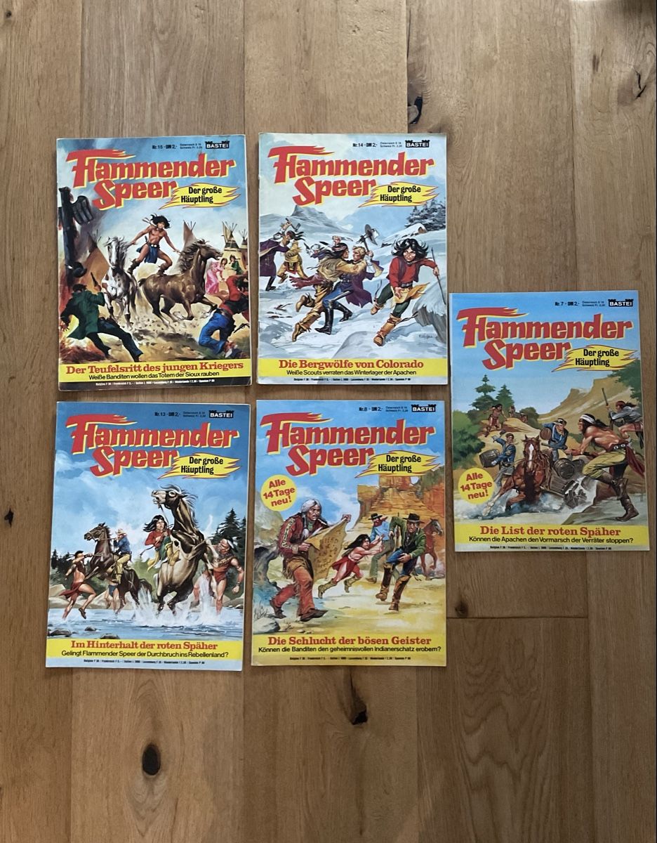 Flammender Speer - 5 Comics - Der grosse Häuptling Top! (Gebraucht) in ...