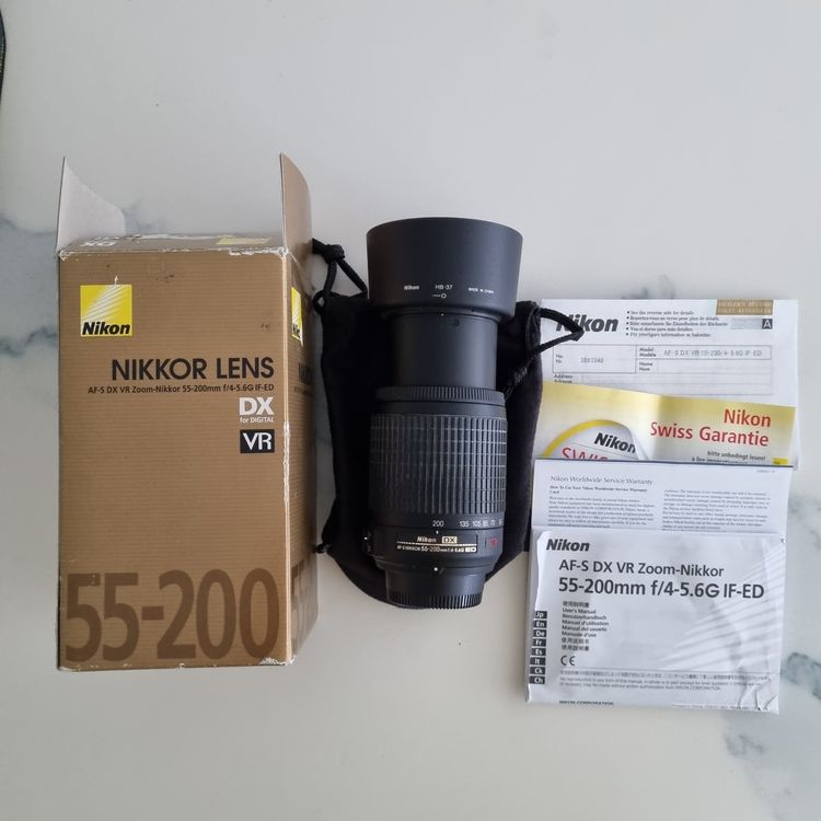 Nikon Nikkor Lens AF-S DX VR Zoom 55-200mm f/4-5.6G IF-ED (Gebraucht ...