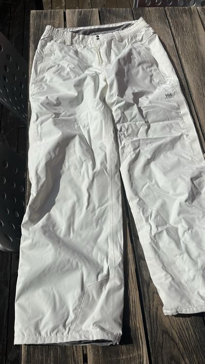 Skihose, Helly Hansen, Grösse XL, weiss, neuwertig (Gebraucht) in ...