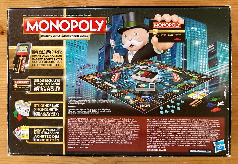 Monopoly Banking Ultra Swiss Edition (Hasbro, 2015) | Kaufen auf Ricardo