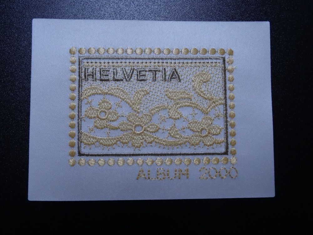 Original Stickerei-Vignette des PTT Jahrbuchs 2000 ab 2.-- (Gebraucht ...