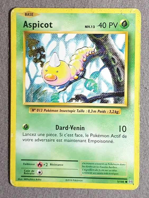 Carte Pokémon Aspicot 5/108 FR (Gebraucht) in Reconvilier für CHF 1 ...