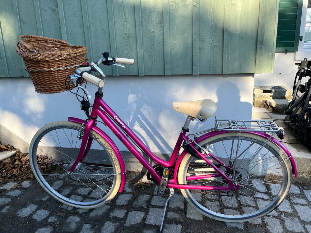 Schickes Citybike CRESTA 26" pink mit Korb, guter Zustand (Gebraucht ...