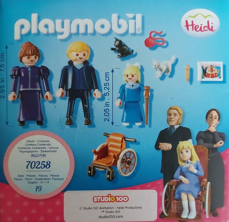 Playmobil Heidi Clara mit Vater und Fräulein Rottenmeier Neu (Neu und ...
