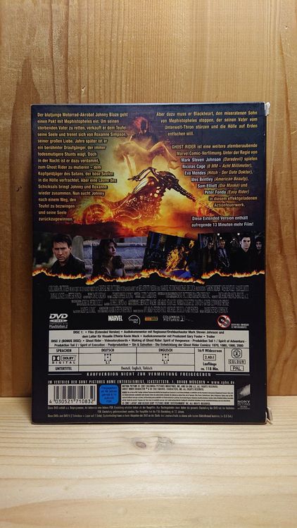 GHOST RIDER DVD Extended Version mit Nicolas Cage (Gebraucht) in ...