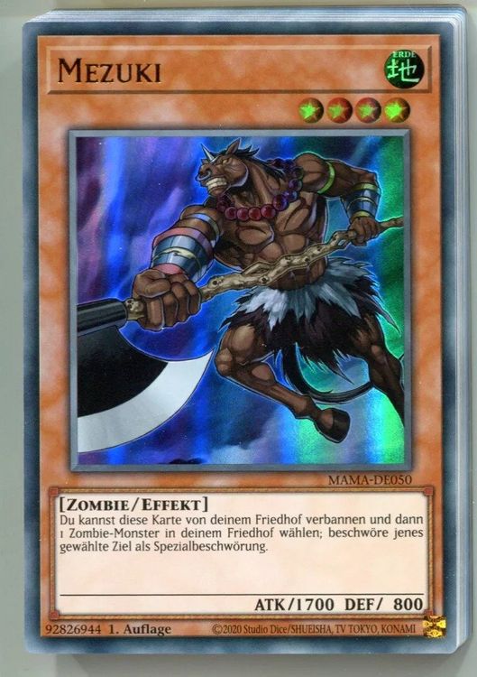 Yu-GI-OH Mezuki Ultra Rare MAMA-DE050 (Neu und originalverpackt) in ...