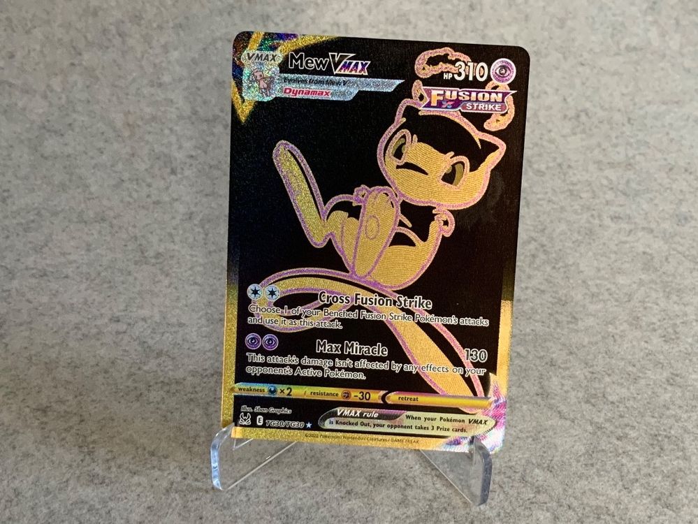 Pokemon Lost Origin Mew Vstar Gold EN + Gratis Toploader | Kaufen auf ...