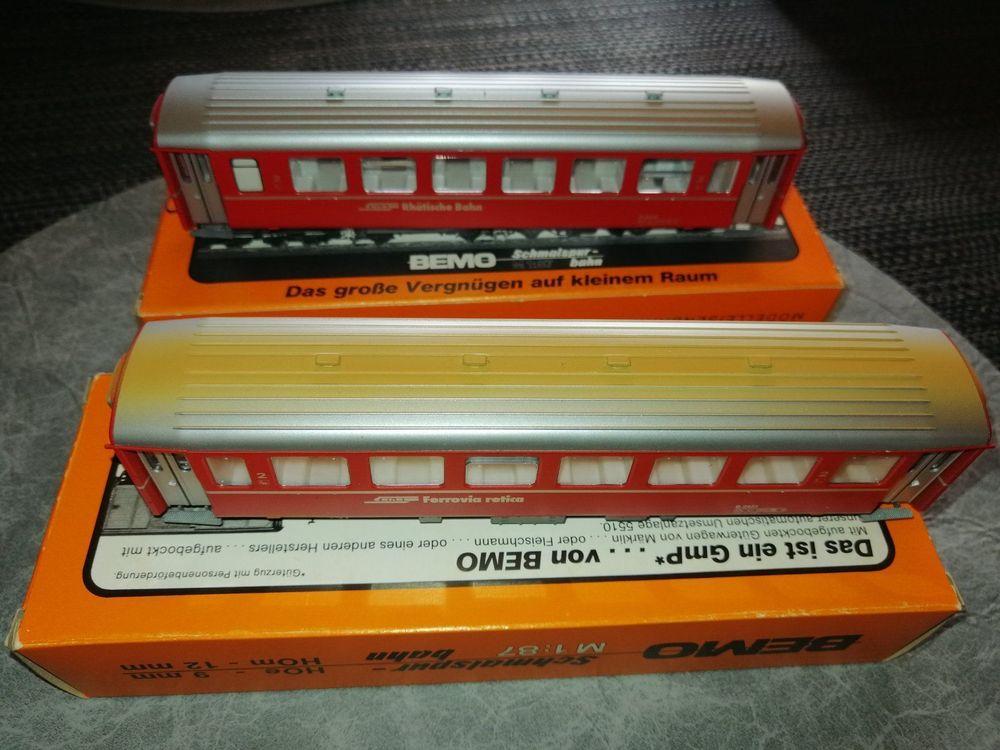 BEMO - 2 X RhB PERSONENWAGEN - NEU OVP - H0m (Neu und originalverpackt) in Herisau für CHF 60 ...