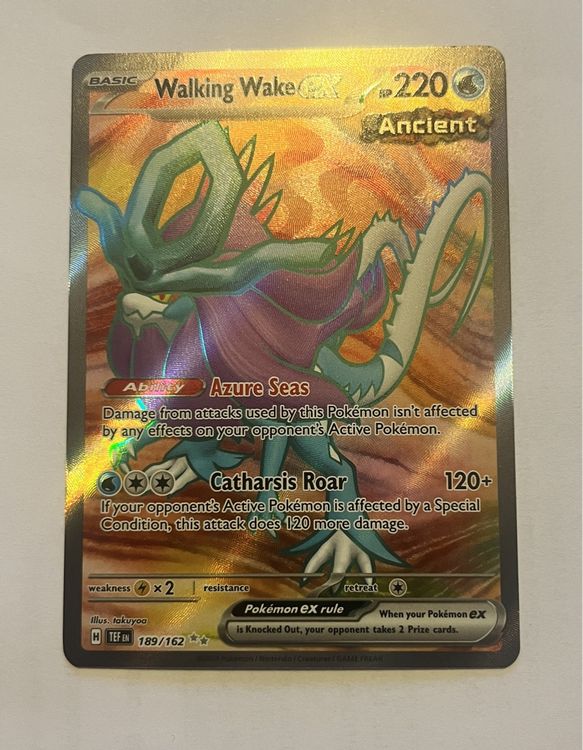 Carte Pokémon WALKING WAKE 189/162 TEF (Neu (gemäss Beschreibung)) in ...