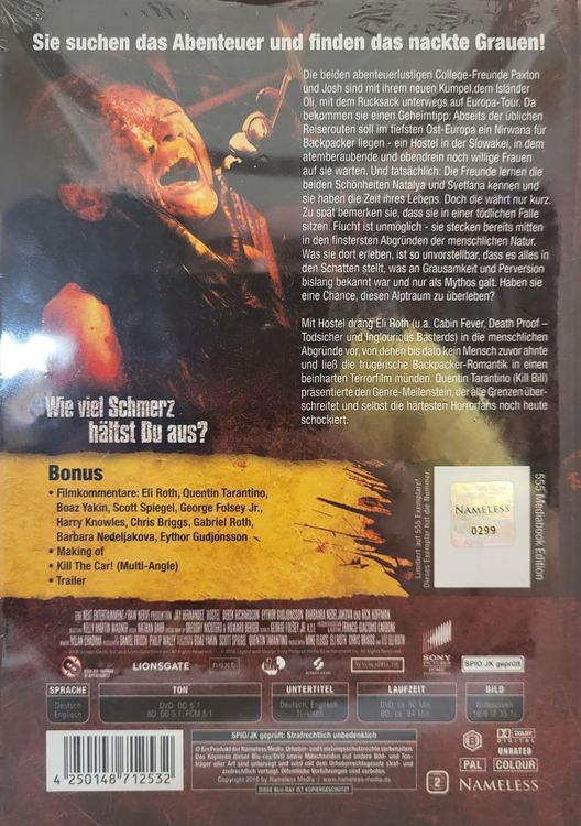 Hostel (2005) Unrated, Mediabook, Blu Ray & DVD (Neu und originalverpackt) in Thun für CHF 67.8 ...