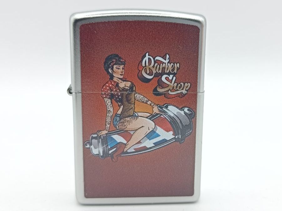 ZIPPO Barber Shop Pin up Feuerzeug 60007026 | Kaufen auf Ricardo