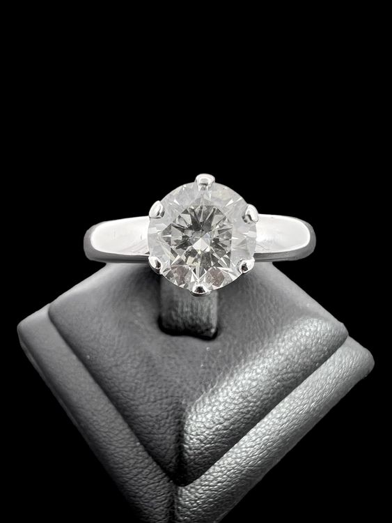 Solitär Diamant 2.03ct Ring PT 950 Grösse 55 *S686 | Kaufen auf Ricardo