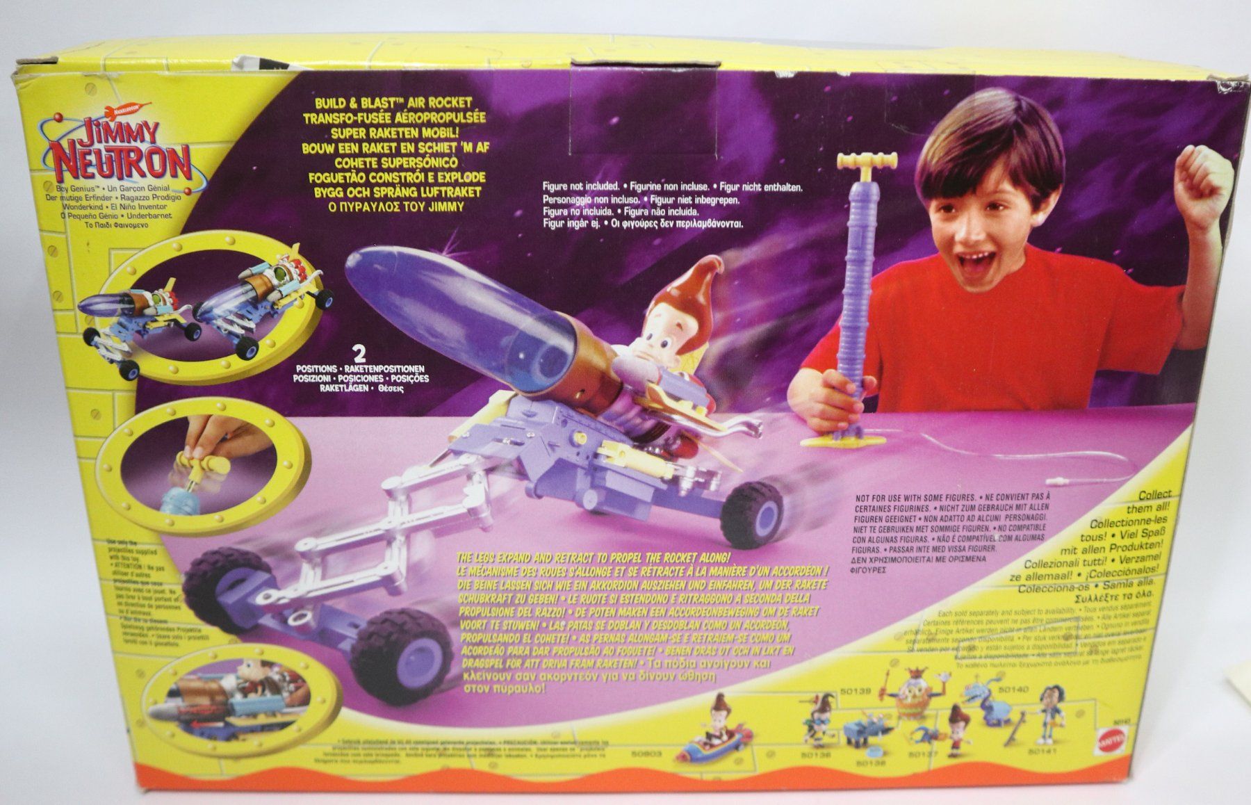 Jimmy Neutron Super Raketen Mobil + 2 Figuren Air Rocket (Neu und ...