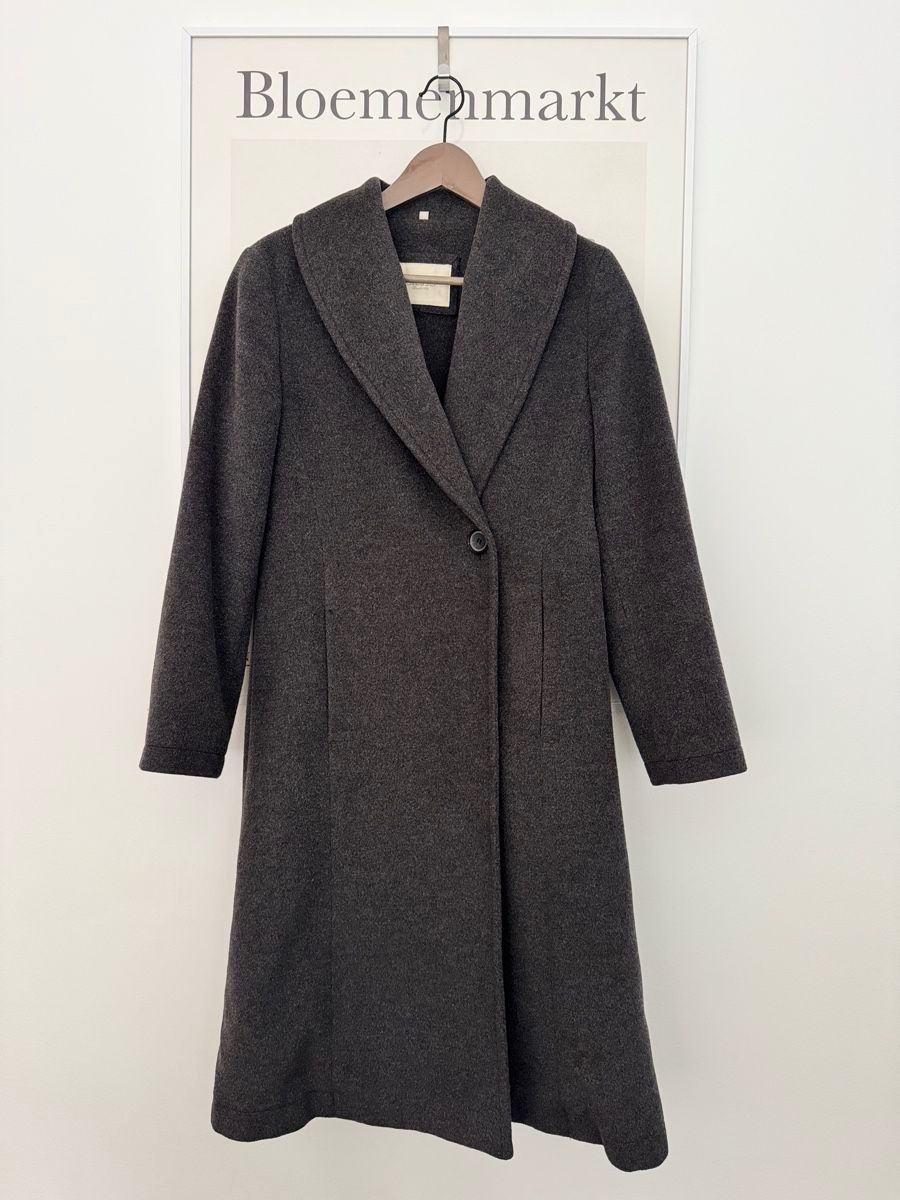 Manteau laine et cachemire gris, GIESSO taille S/M (D'occasion) à ...