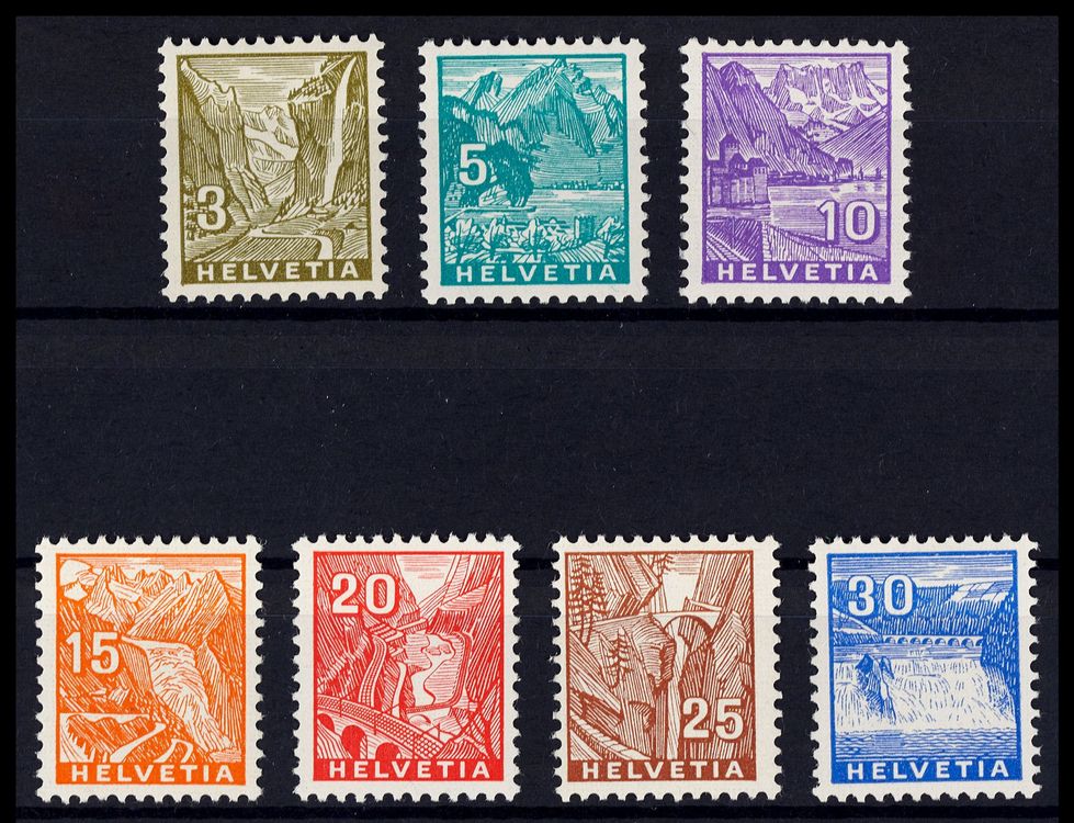 1934: Landschaftsbilder I. ZNr. 194–200. (Gebraucht) in Oberwil-Lieli für CHF 25 – mit Lieferung ...