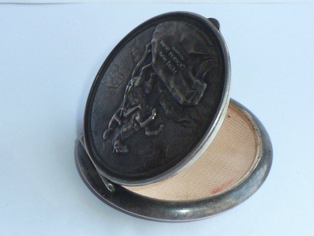 Russische vintage Puderdose, Silber 875 | Kaufen auf Ricardo