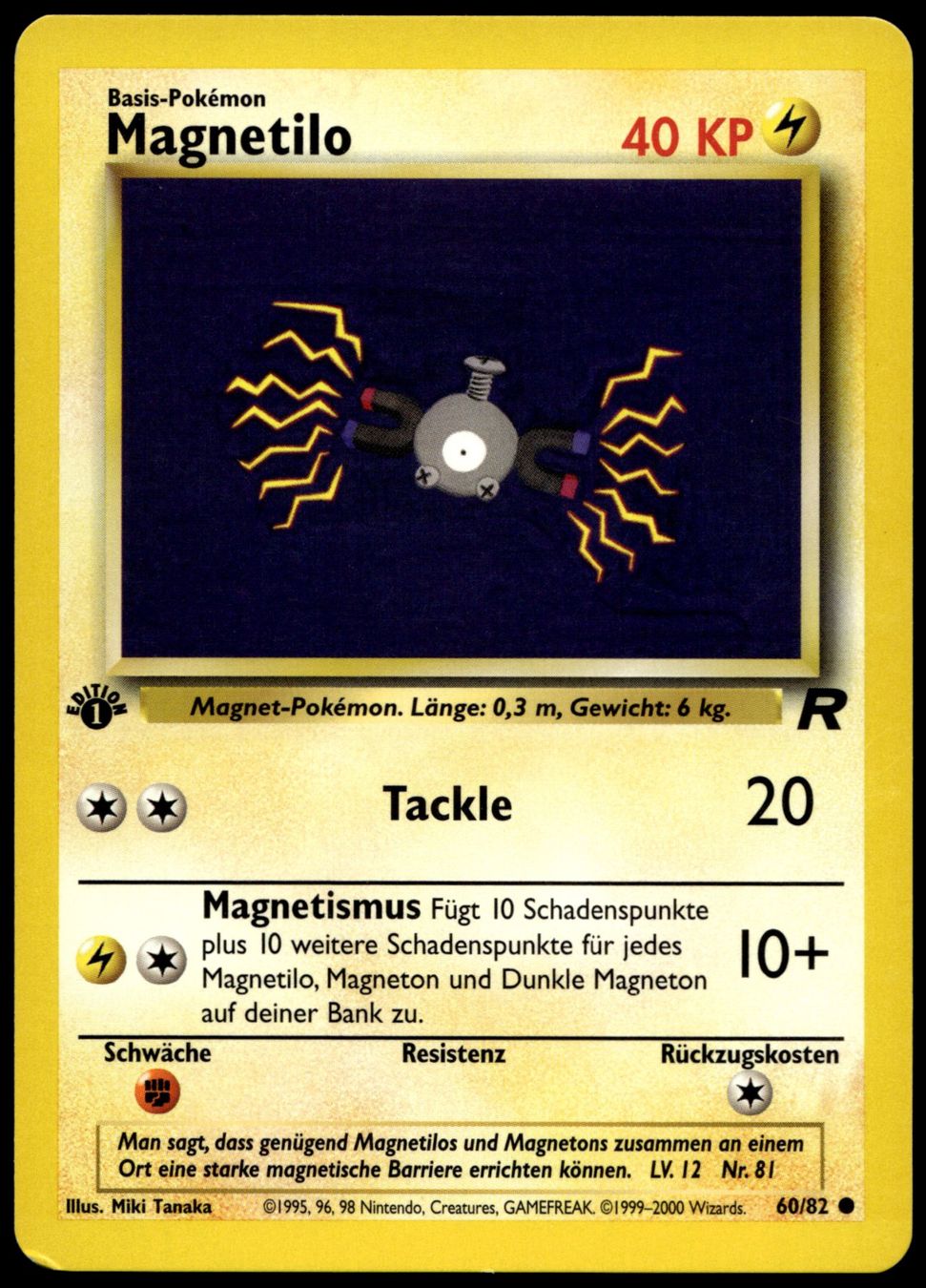 Magnetilo 60/82 Pokémon Team Rocket 1.Edition ab 1.- (Neu (gemäss ...