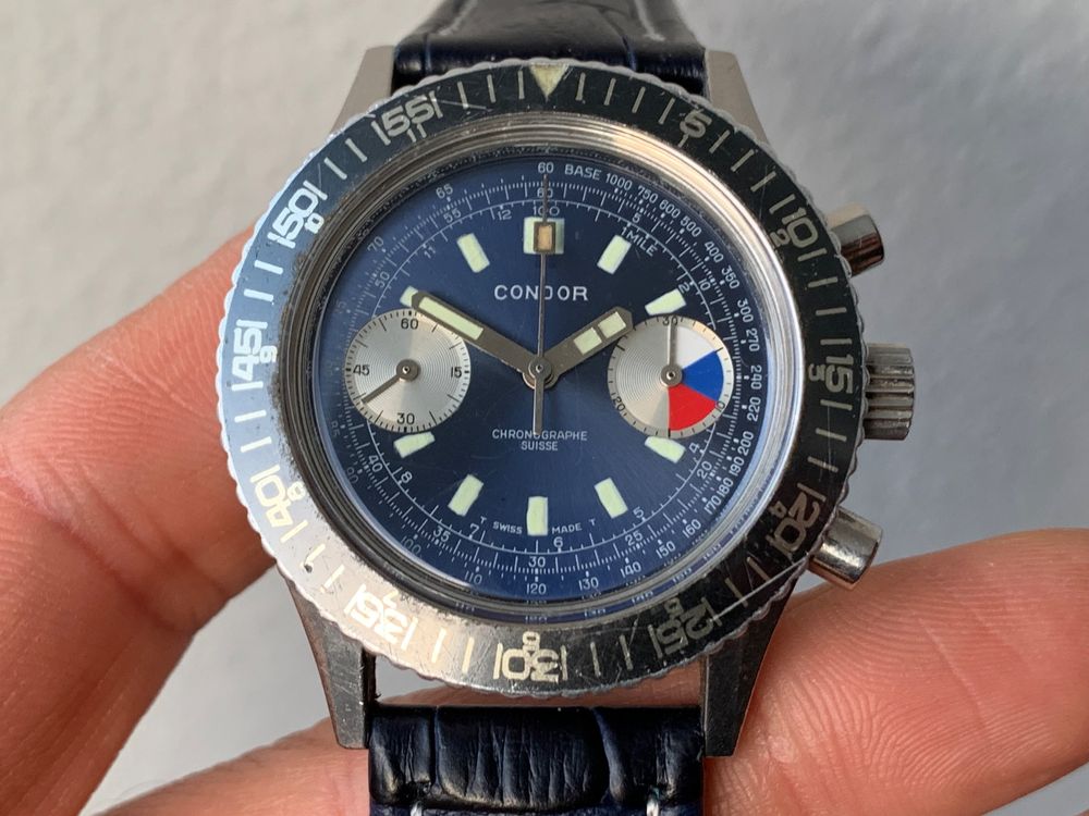 CONDOR chronographe homme / Herrenuhr chronograph läuft (Gebraucht) in ...