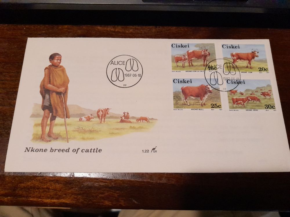Rare! Carte philatélique Ciskei, Afrique du Sud, 1987. (D'occasion) à ...