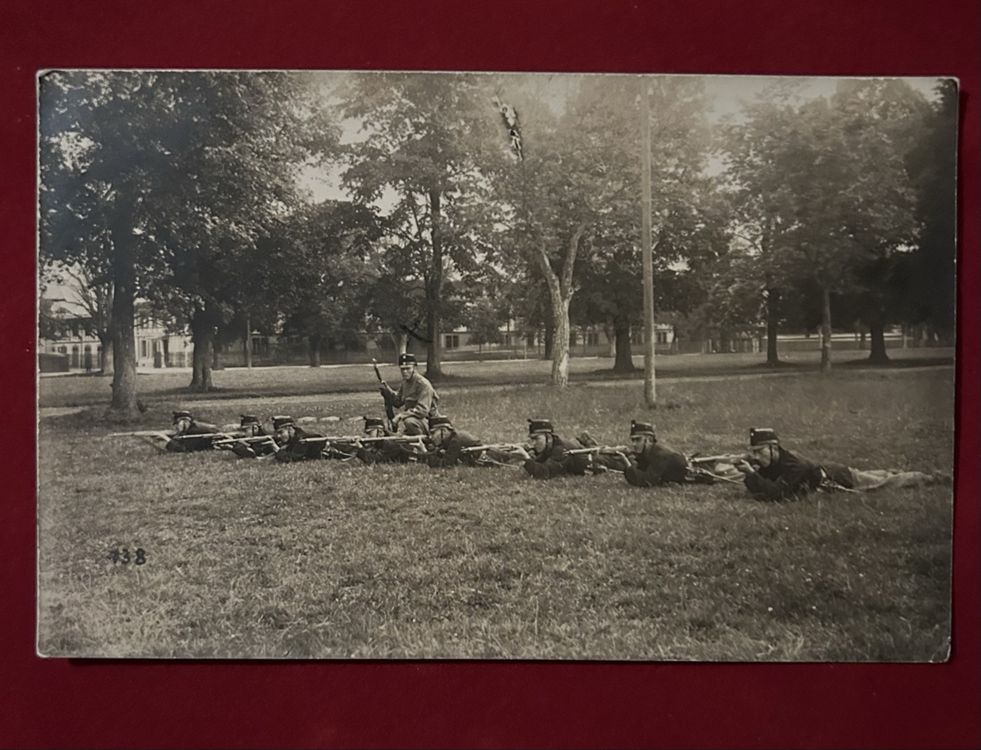 Carte postale ancienne, troupe militaire, tir couché | Kaufen auf Ricardo