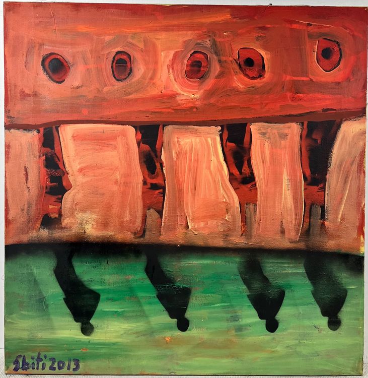 Grosse Intressante Gemälde auf Leinwand, Unl. Signiert | Kaufen auf Ricardo