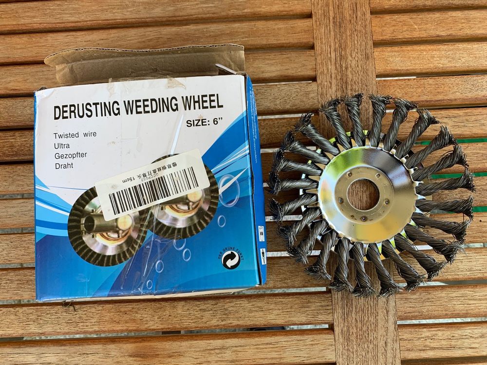 Unkrautentferner -Derusting Wedding Wheel- Size 6" neu (Neu und ...
