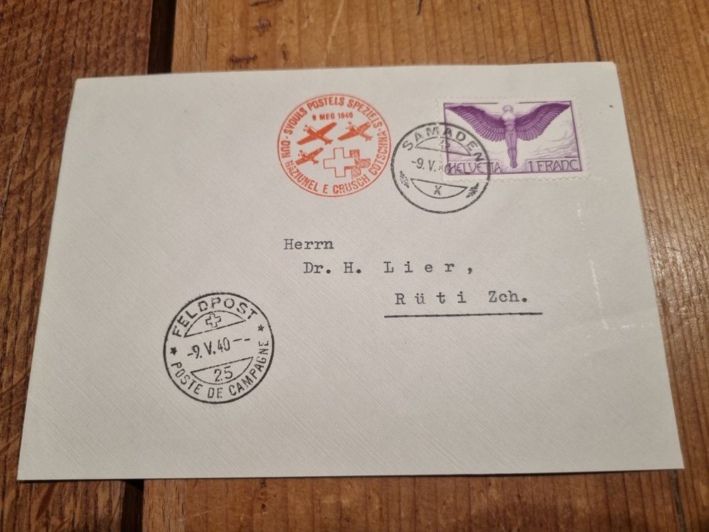1940 Rotkreuz Flug Samedan (Gebraucht) in Arni AG für CHF 5 – mit Lieferung auf Ricardo kaufen