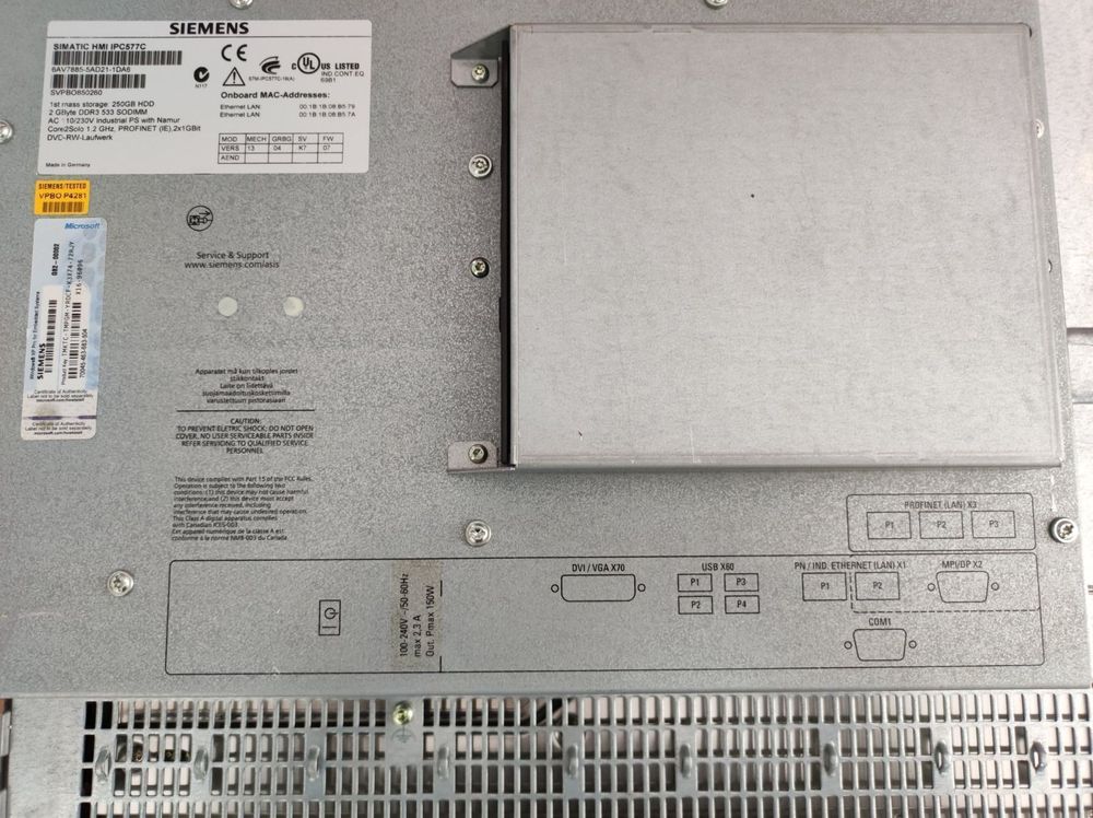 Siemens SIMATIC HMI IPC 577C 19" Touch (Gebraucht) in Ufhusen für CHF ...
