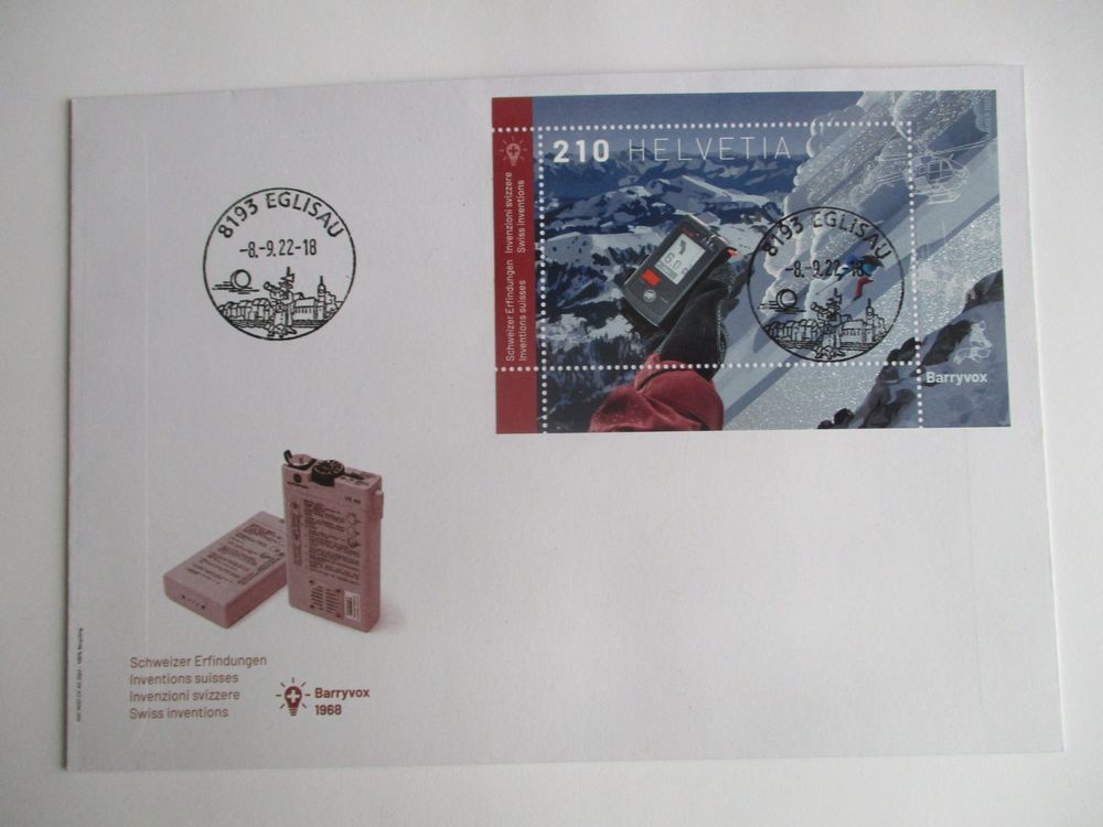 FDC Block Barryvox auf Brief Gross 8193 Eglisau (Gebraucht) in Langnau ...