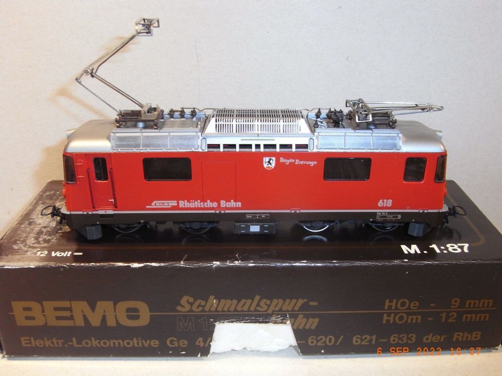 Bemo HOm RhB Ge 4/4 II 618 Bergün analogique (Gebraucht) in Thierrens ...